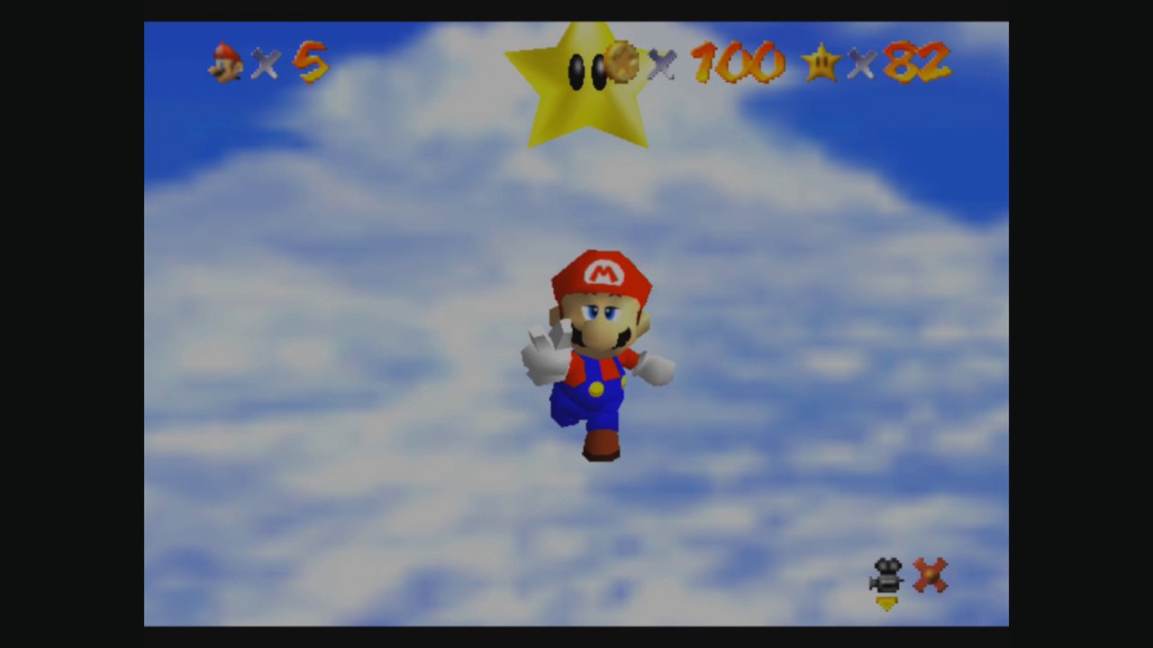 SM64 | Collecting the 100 Coin Star Above Death Barrier - YouTube