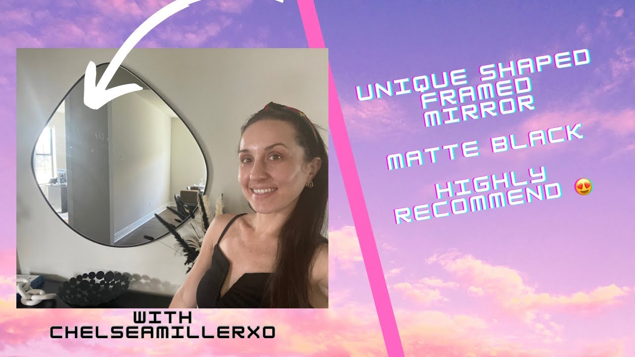 Unique irregular shaped mirror for wall or console table - YouTube