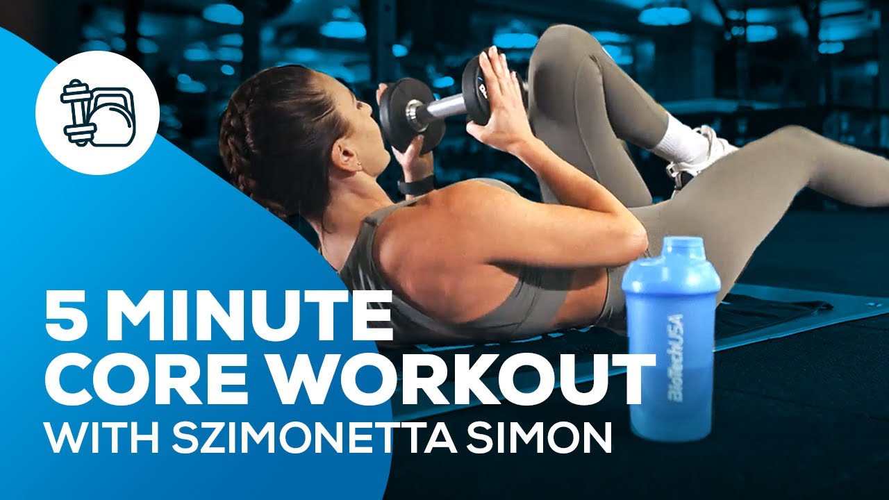 🔥5 minute core workout with Szimonetta Simon🔥 - YouTube