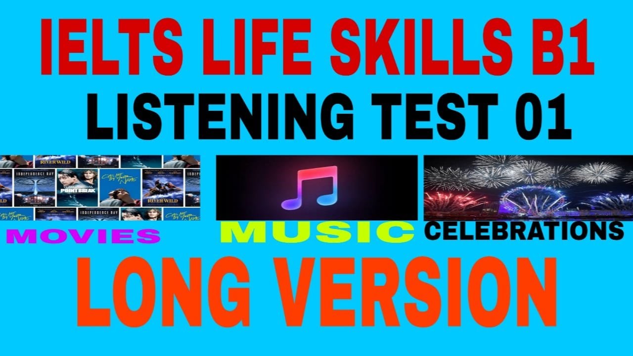 IELTS Life Skills B1 Listening | Test 01 | Long Version | 2021 | By ...