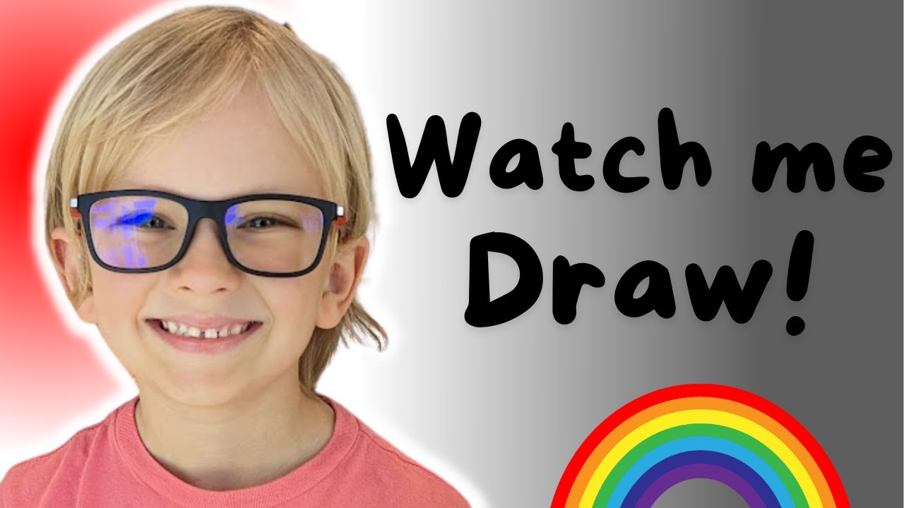 Watch Me Learn How to Draw! Part 1 - Rainbow! - YouTube
