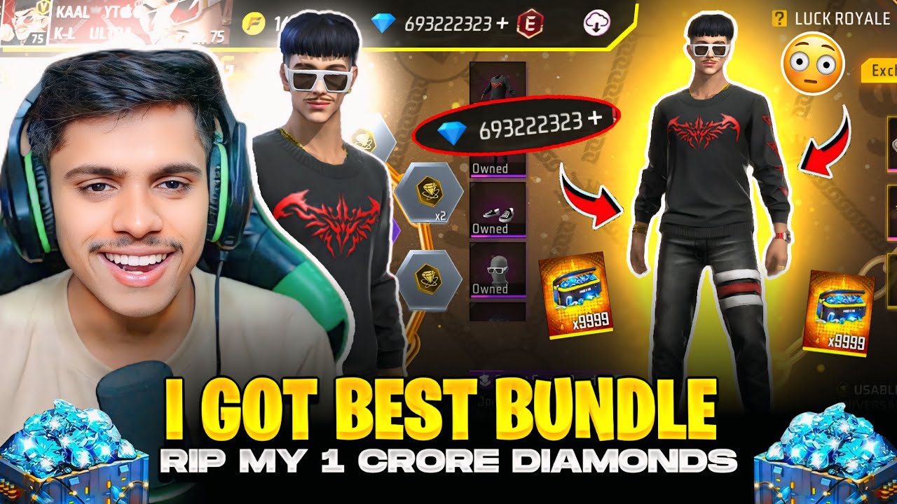 GARENA FREE FIRE RIP 1M DIAMONDS 💎 FOR SAVVY RING EVENT 😱😱 - YouTube