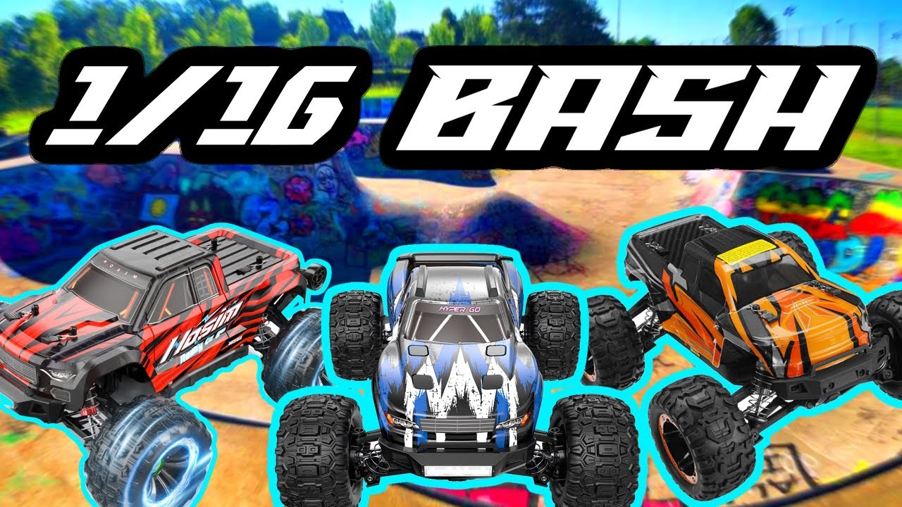 1/16 Bash! Verschiedene RC Autos, Brushed und brushless auf dem ...