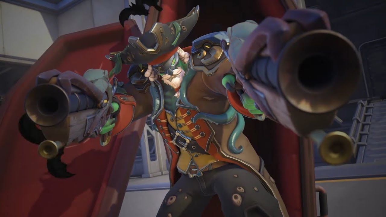 Cursed Captain Reaper Skin with Golden Gun - Overwatch 2 Halloween ...