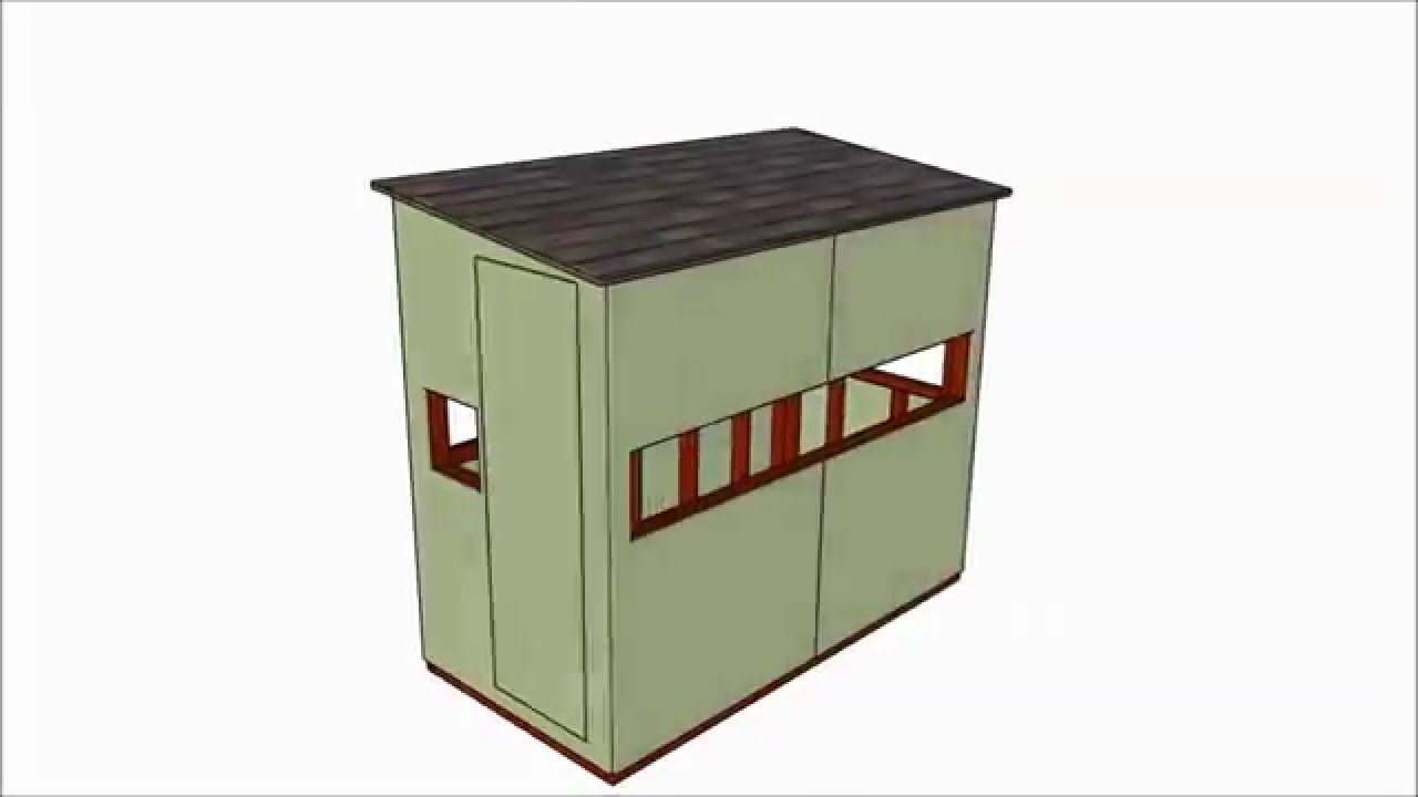 Deer Stand Box Plans - YouTube