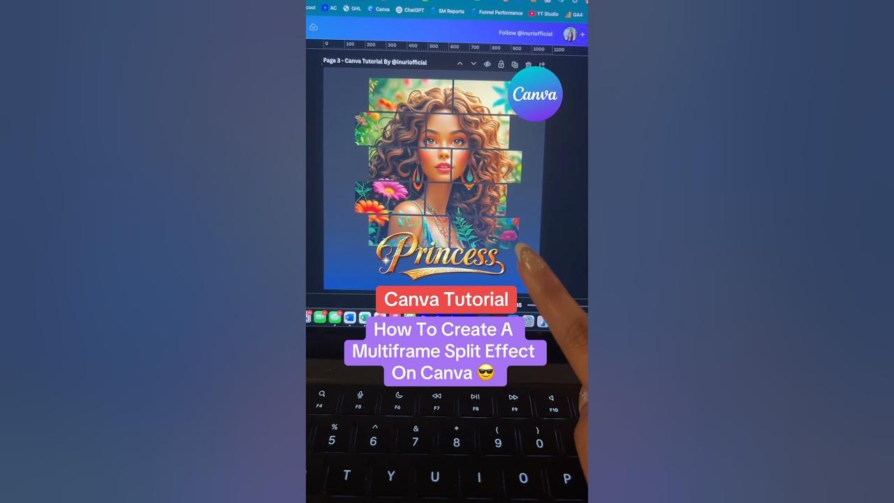 Canva Tutorial - How To Create A Multiframe Split Effect Using Canva! - YouTube
