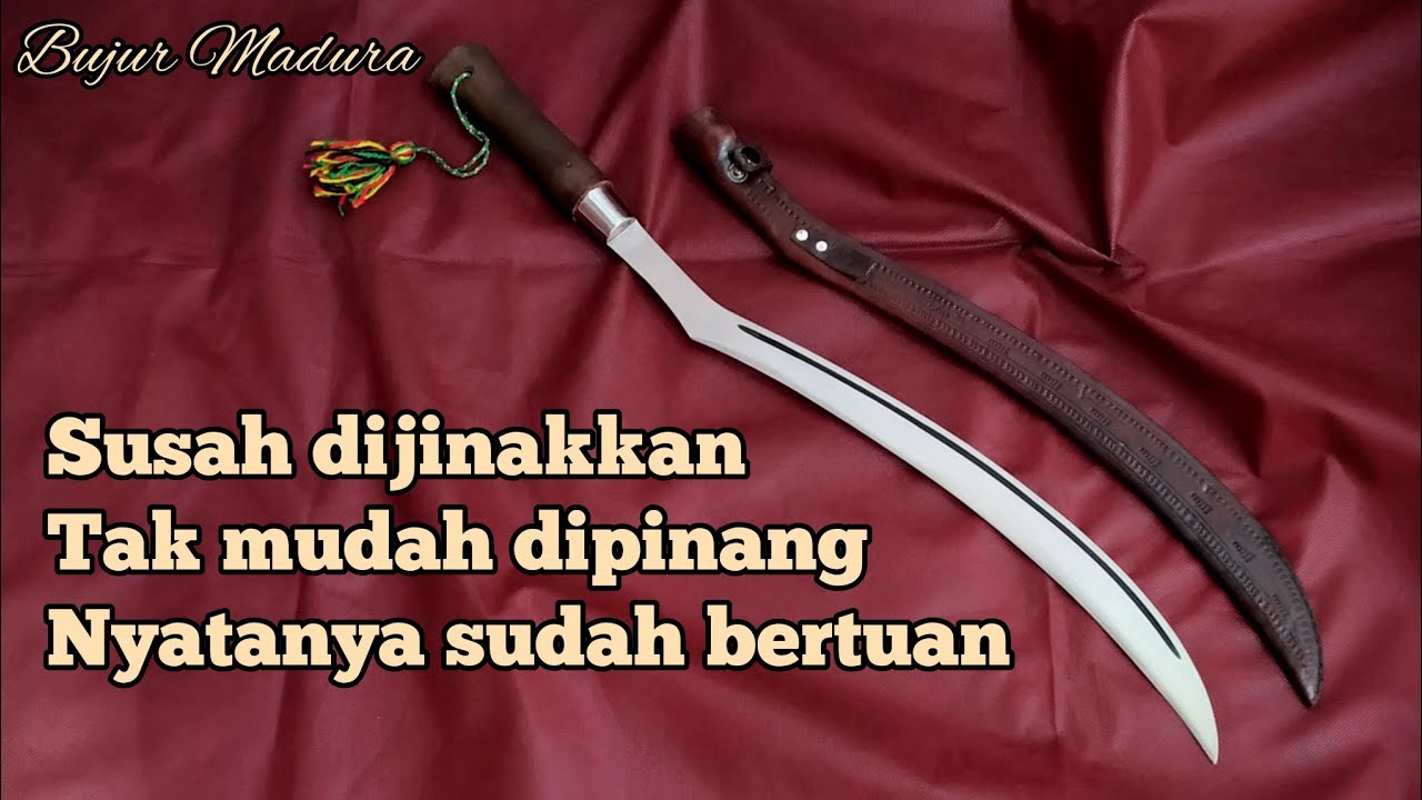CELURIT MADURA BUJUR SIZE 57CM TRADISIONAL HANDMADE BUSTOMY18 - YouTube