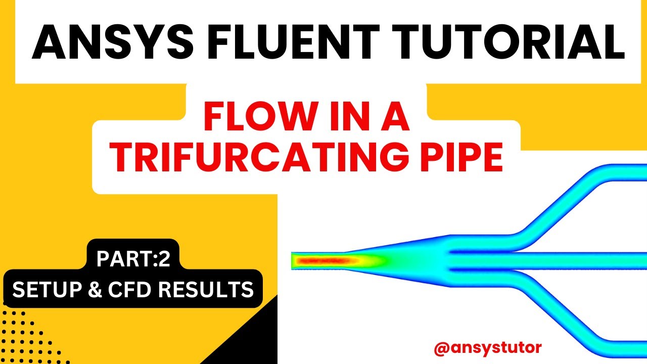 Flow In A Trifurcating Pipe Ansys Fluent Tutorial Ansys Fluid Flow Part 2 Setup And Cfd