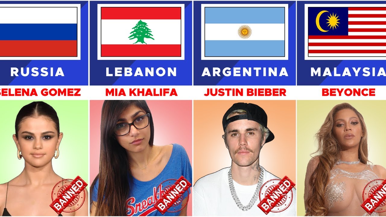 Celebrities Banned From Different Countries - YouTube