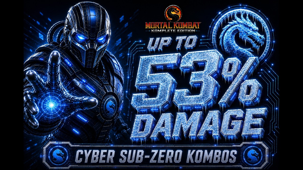 MK9 Cyber Sub-Zero Combos - YouTube