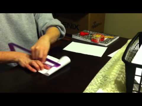 How to make a 3 tab foldable - YouTube