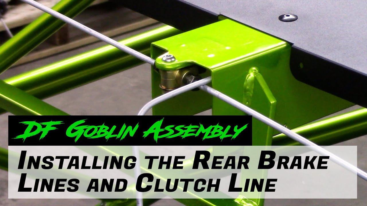 DF Goblin Assembly - Installing the Rear Brake Lines and Clutch Line ...