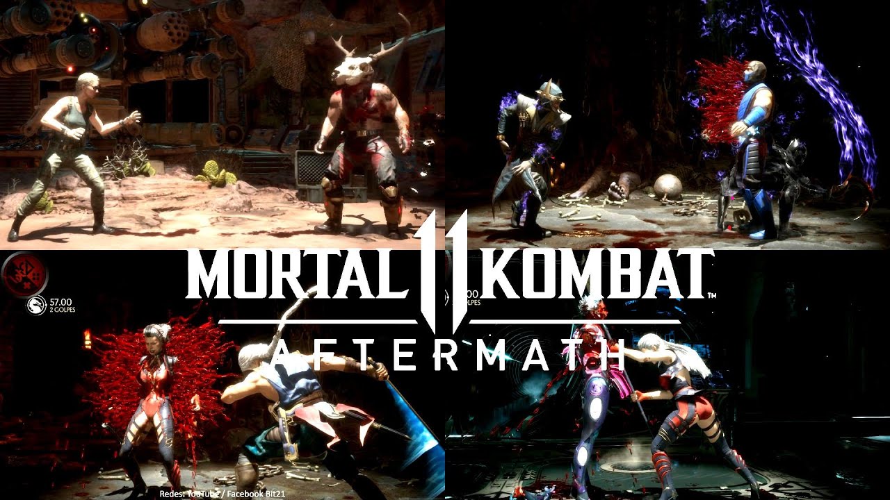MK11 Aftermath: ALL (347) BRUTALITIES / Stage / Easter Eggs / Variantes ...