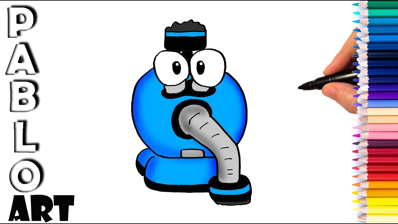 How to draw Noo noo from Teletubbies | Learn to Draw step by step - YouTube