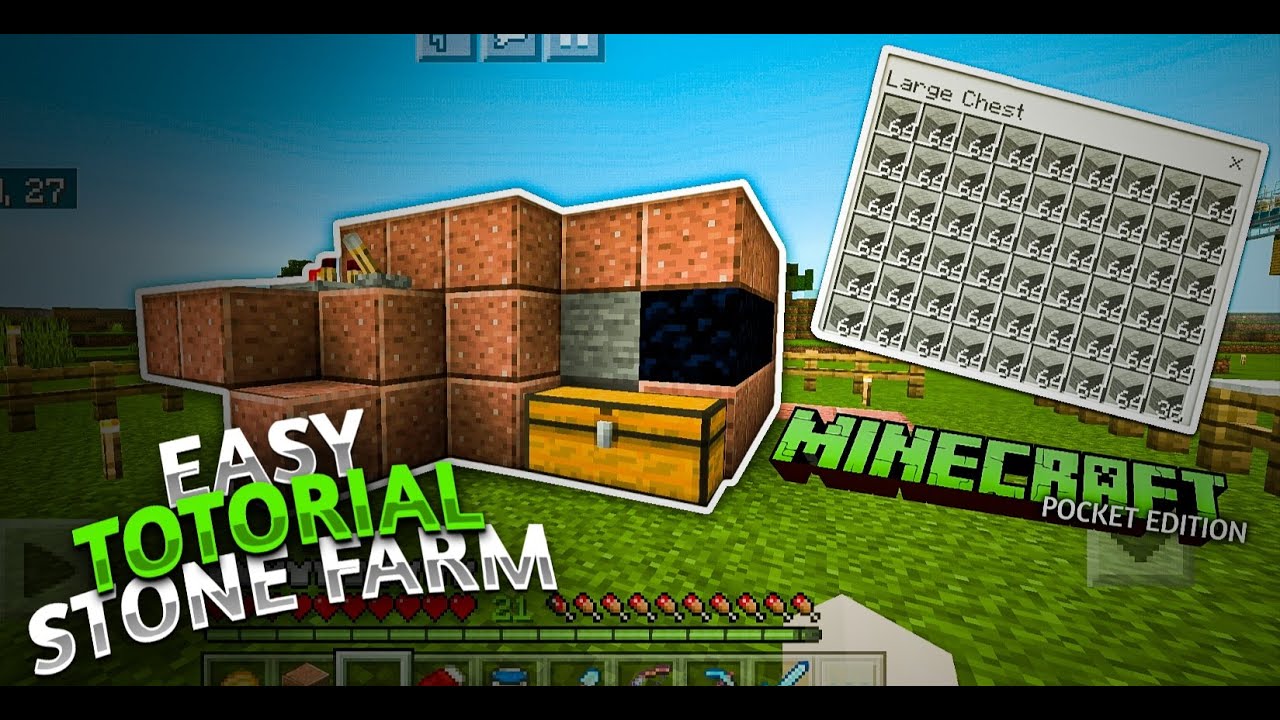 How to make unlimited stone farm in Minecraft 1 16 stone farm tutorial ...