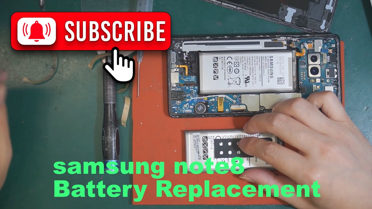 Samsung Galaxy Note 8 Battery Replacement 三星note8更换电池 - YouTube