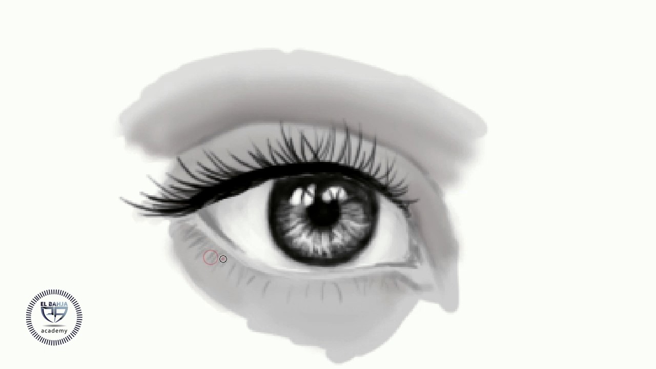 Drawing an eye - Digital Drawing - YouTube