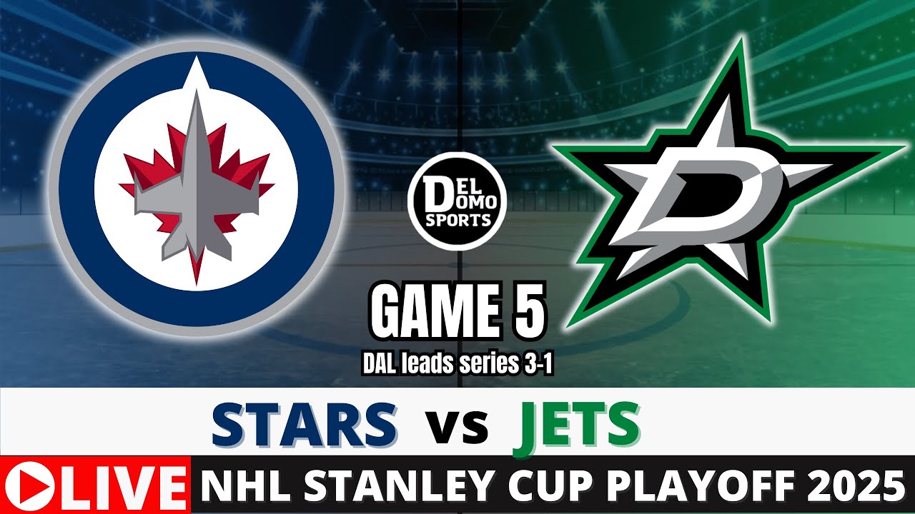 DALLAS STARS VS WINNIPEG JETS 🏒 NHL Playoffs 2025 Game 5 - Scoreboard ...