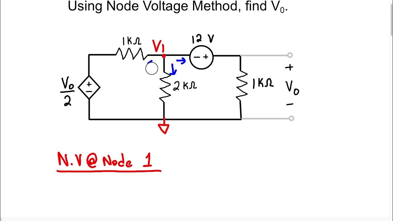 Node Voltage Method (Problem #27) - (Dependent Source #2) - YouTube