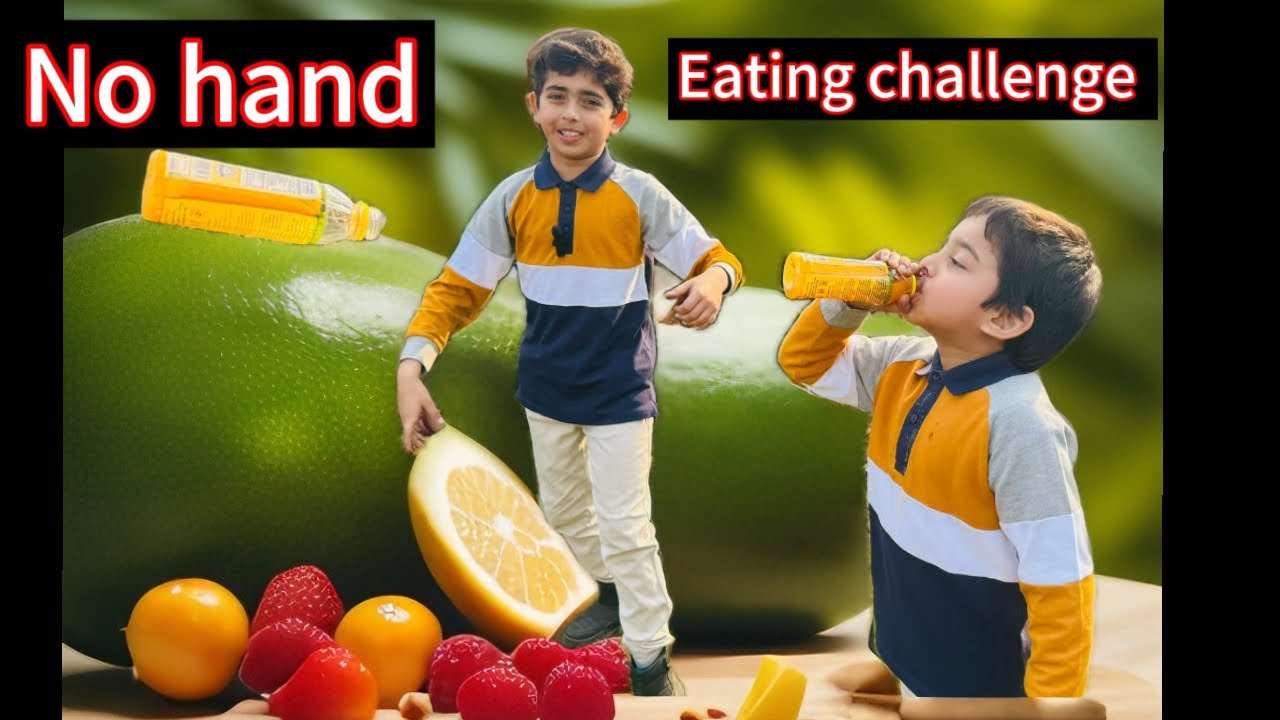 No hand eating challenge || game for kids || - YouTube