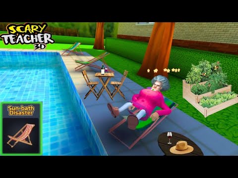 Scary Teacher 3D Chapter 1: Troubled Waters - Level 10 Sun-Bath ...