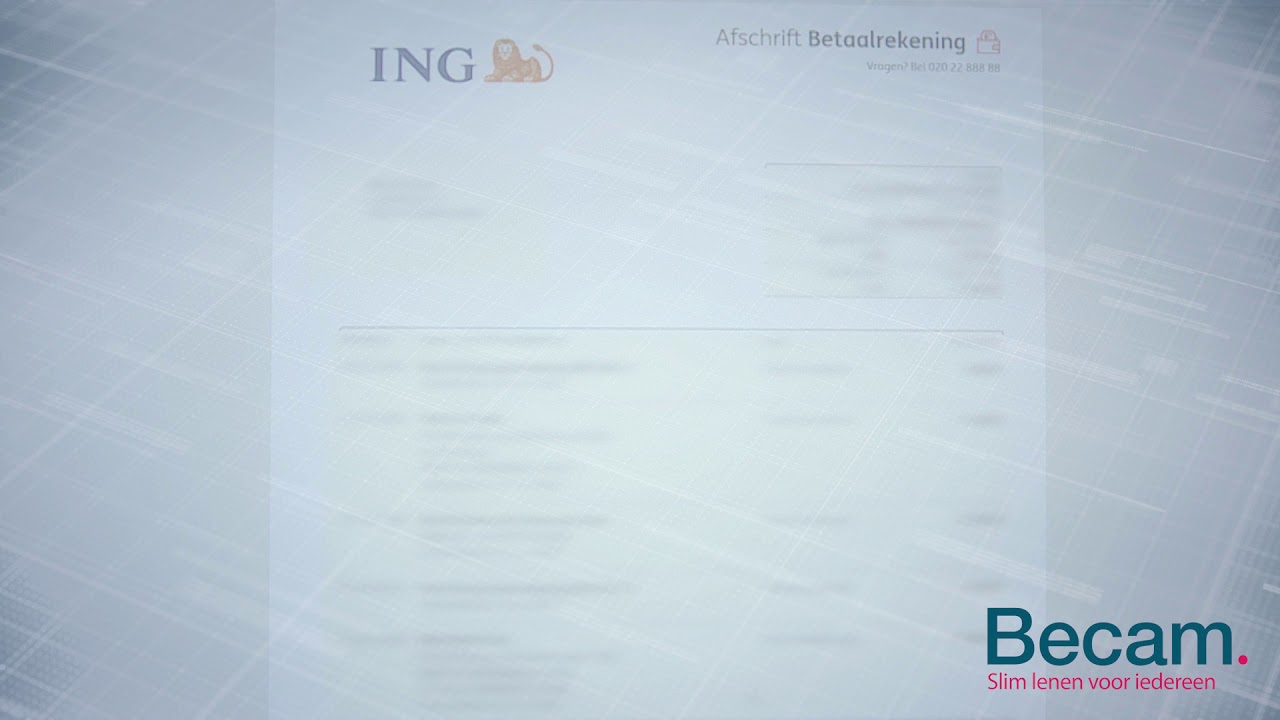 Becam Een bankafschrift downloaden bij ING - YouTube