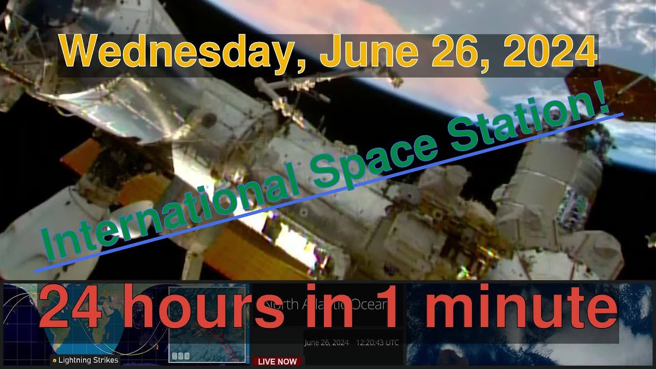 International Space Station HD camera [06-26-2024] - Daily Time Lapse # ...