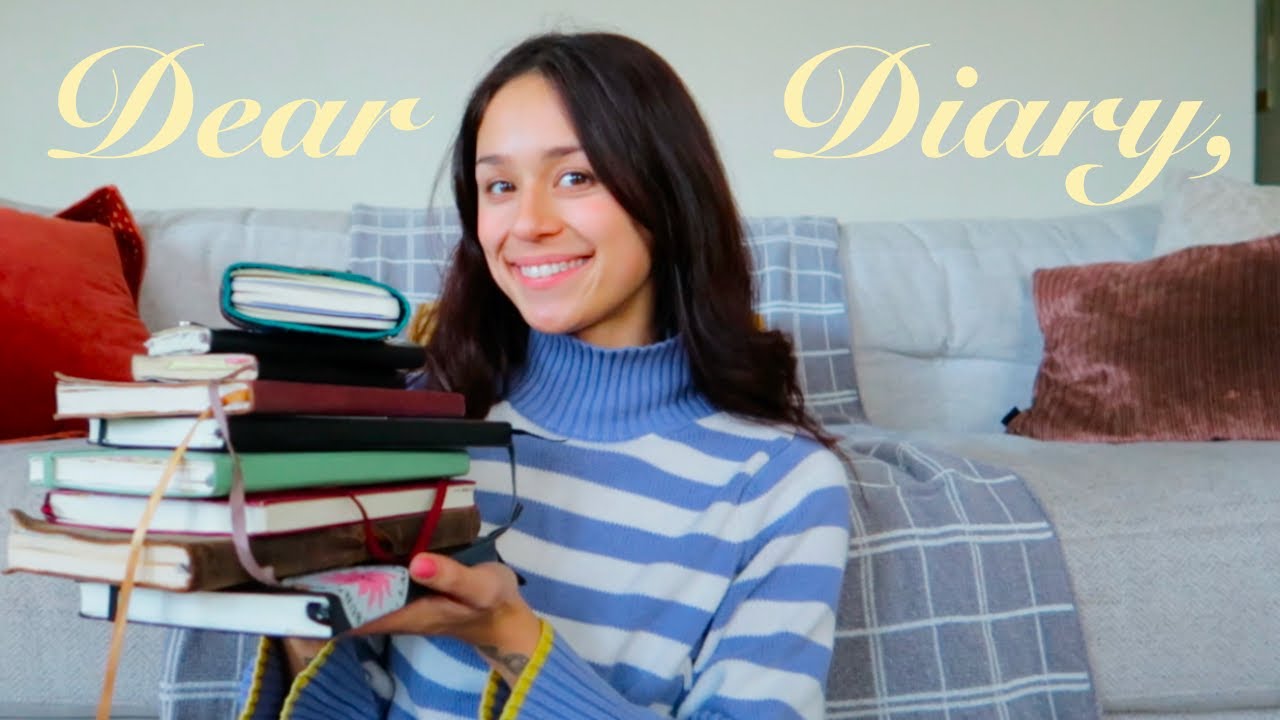 my journal setup, let’s take a peek inside my diary - YouTube