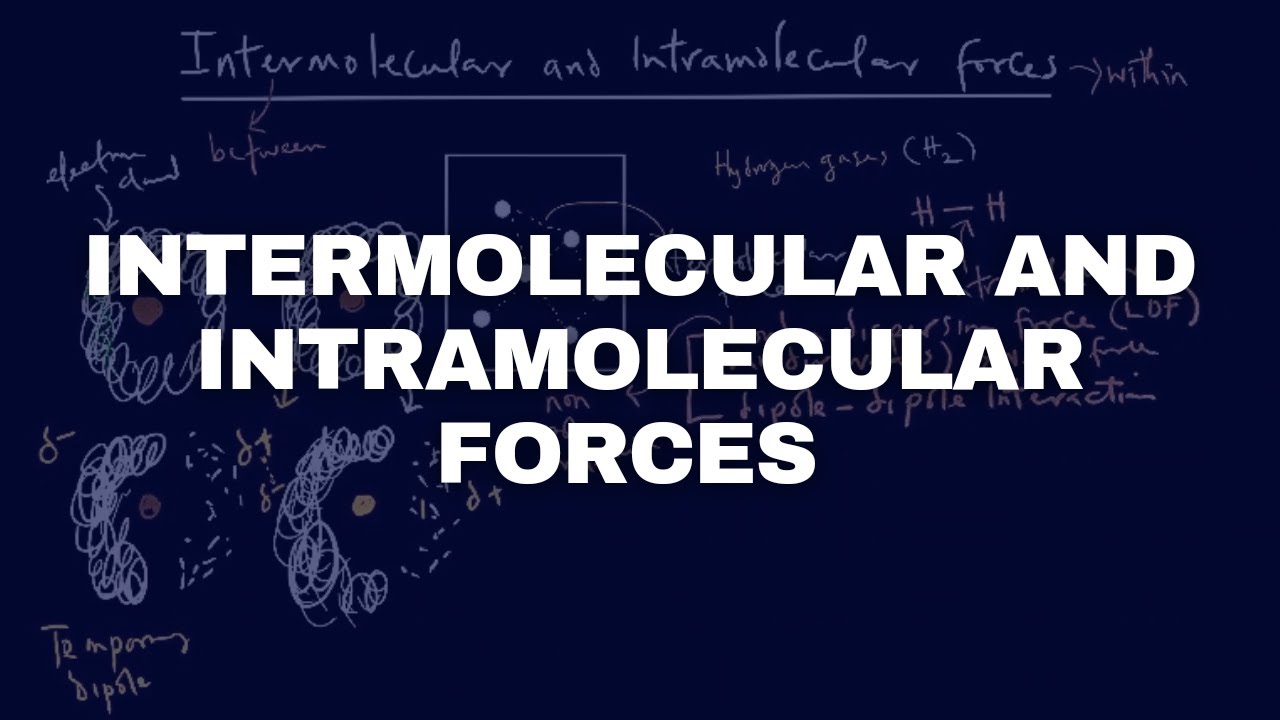 intermolecular and intramolecular forces #intermolecularforces - YouTube