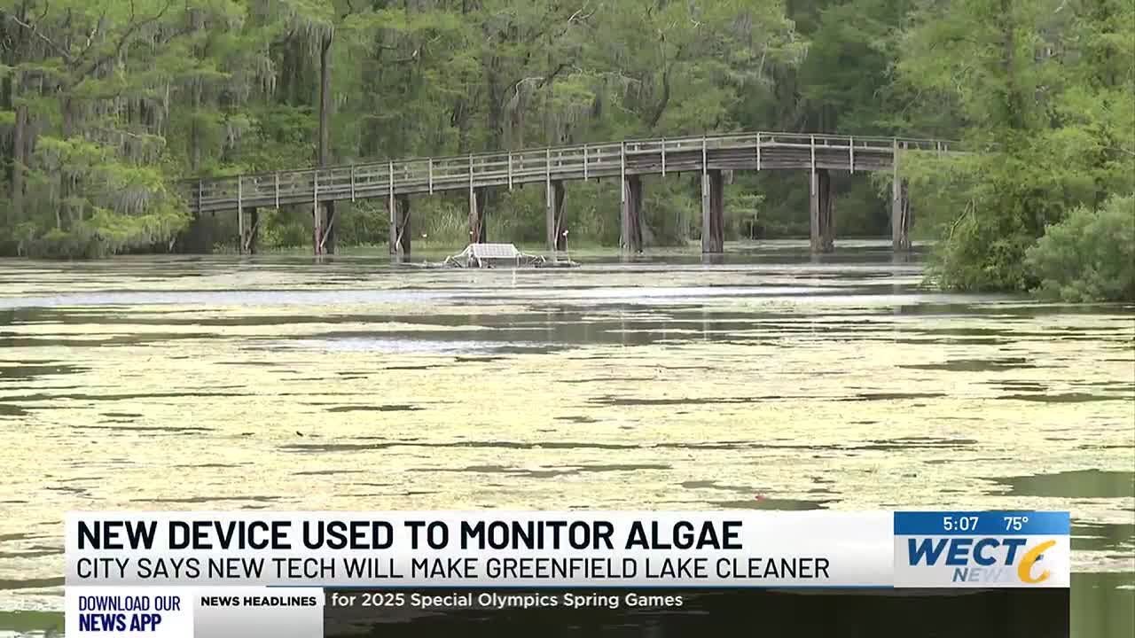 New device could help prevent algae blooms in Greenfield Lake - YouTube