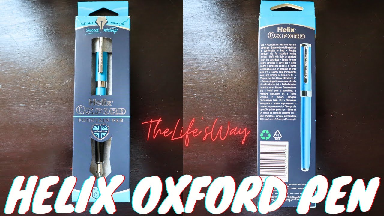 Helix Oxford Fountain Pen (M) (ZAR 201) - YouTube