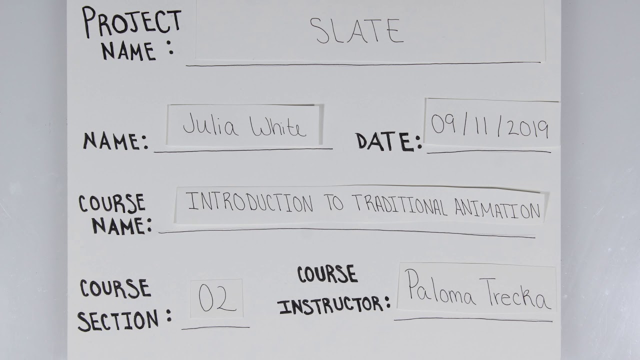 Slate Animation - YouTube
