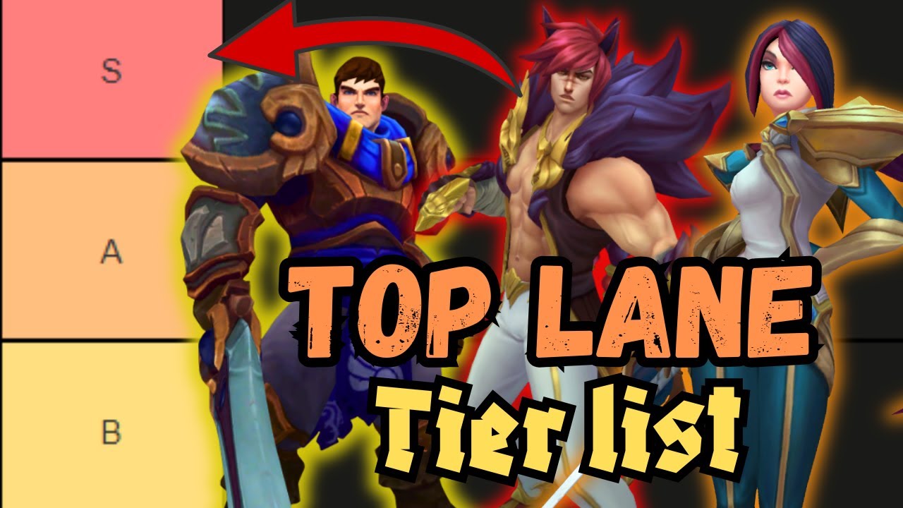 Ranking All Top Lane Champions on a Tier list! #leagueoflegends - YouTube