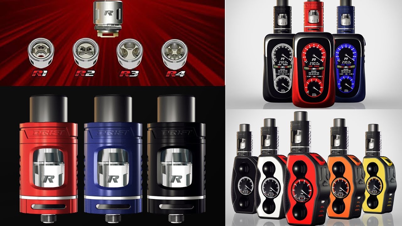 GTS V2 230W TC Kit and Nitro V2 200W Mod Kit with Drift Tank by REV ...