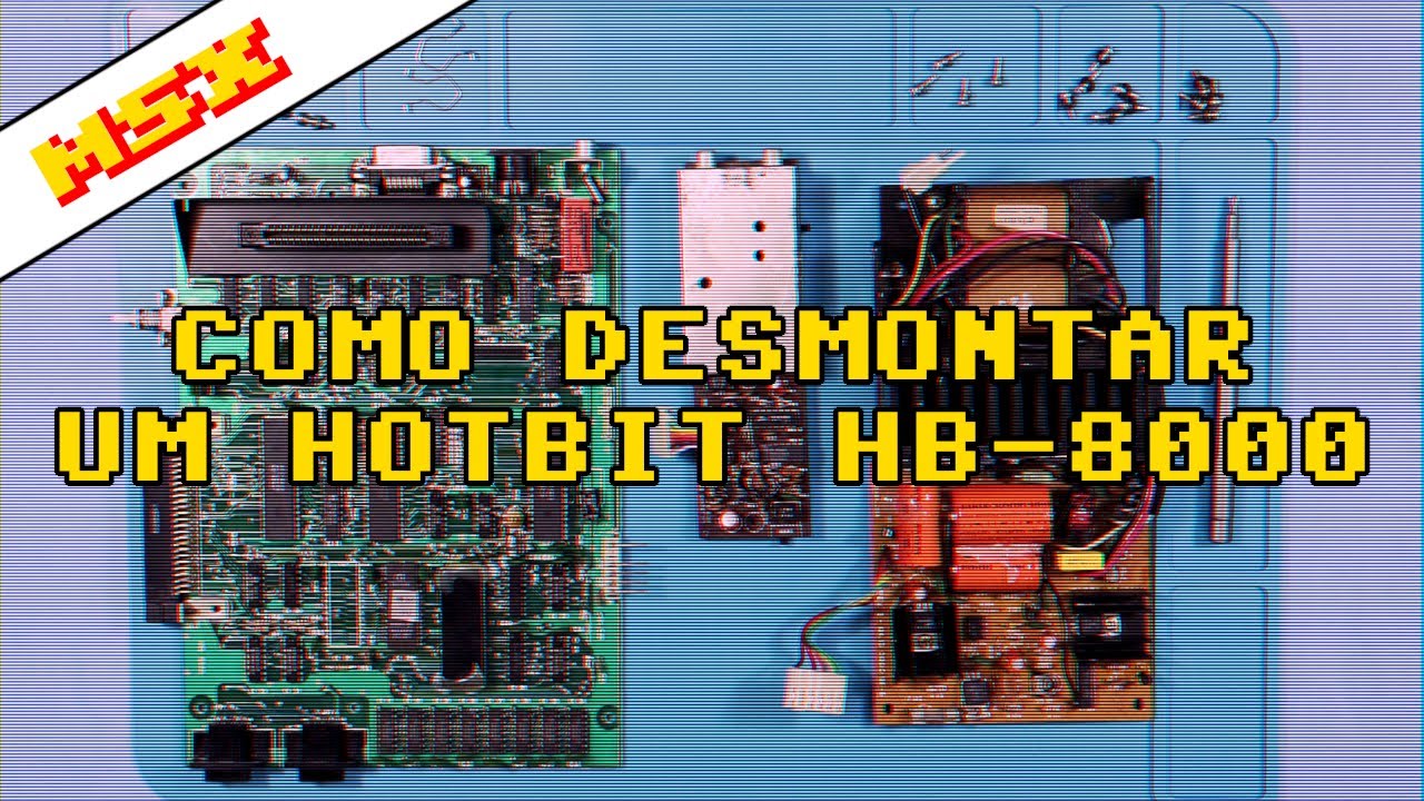 Como desmontar um MSX Sharp Hotbit HB 8000 - YouTube