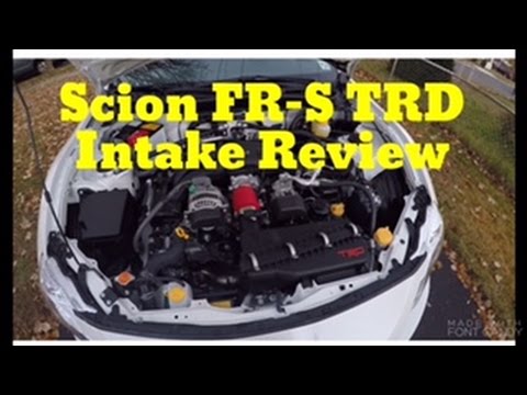 Scion FRS/BRZ/86 TRD Intake Review! With Interior Engine Rev Sounds ...