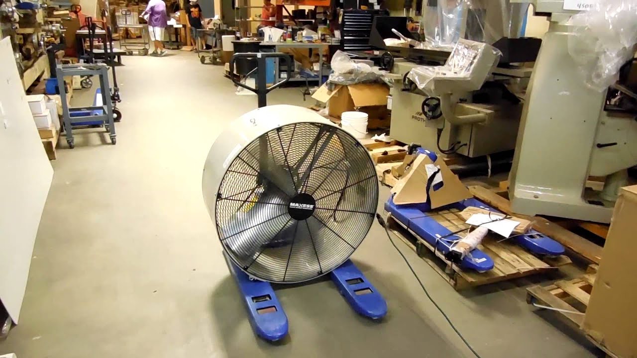 Fan Powered Pallet Jack - YouTube