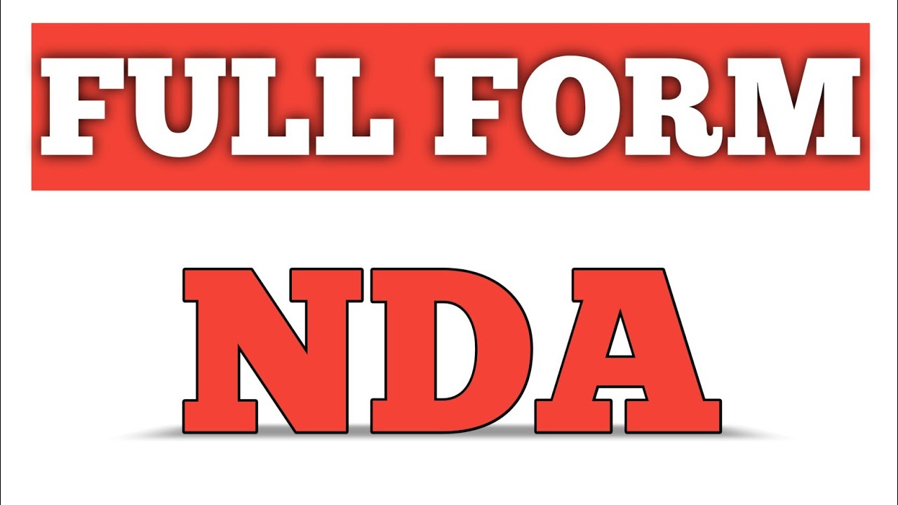 FULL FORM OF NDA || WHAT IS THE FULL FORM OF N.D.A. - YouTube