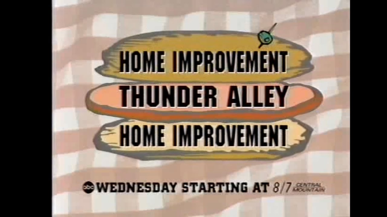1994 ABC Home Improvement and Thunder Alley Comedy Sandwich Commercial ...