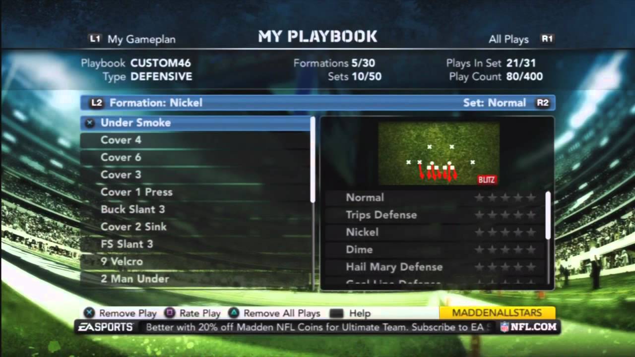 Madden 12 Elite Offense Defensive Tips ( Create Custom Playbook Easy ...