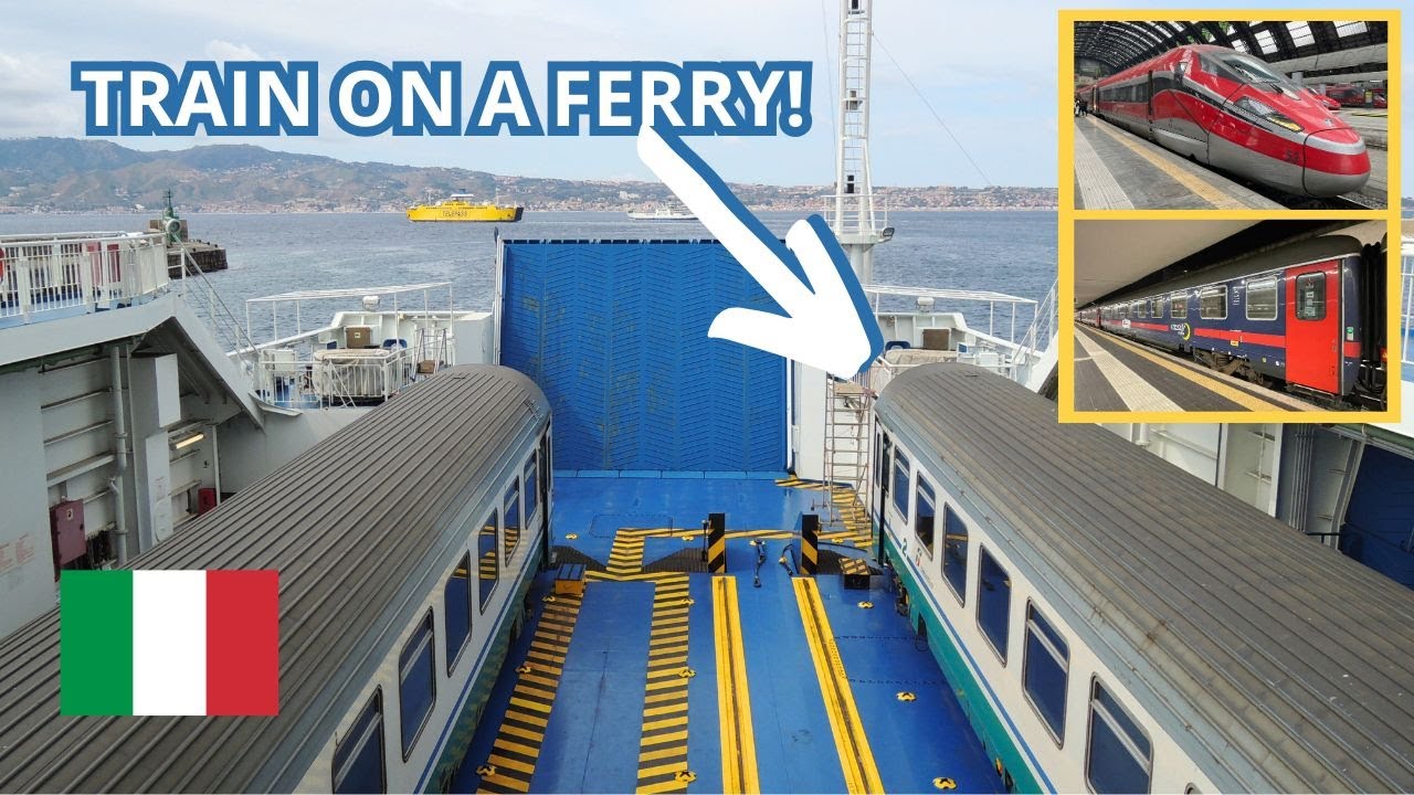 Milan to Sicily Train Adventure: Italian Train Boards a Ferry! - YouTube