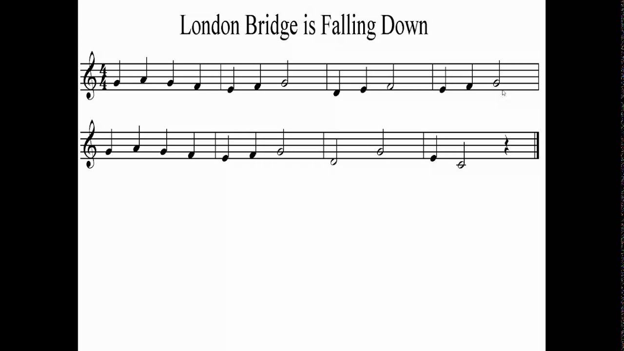 London Bridge Play Along clarinet trumpet - YouTube