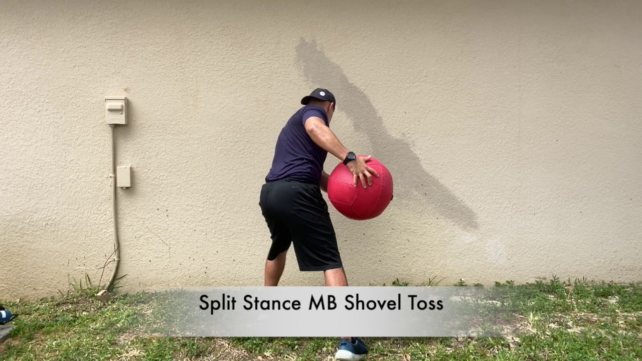 Split Stance MB Shovel Toss - YouTube