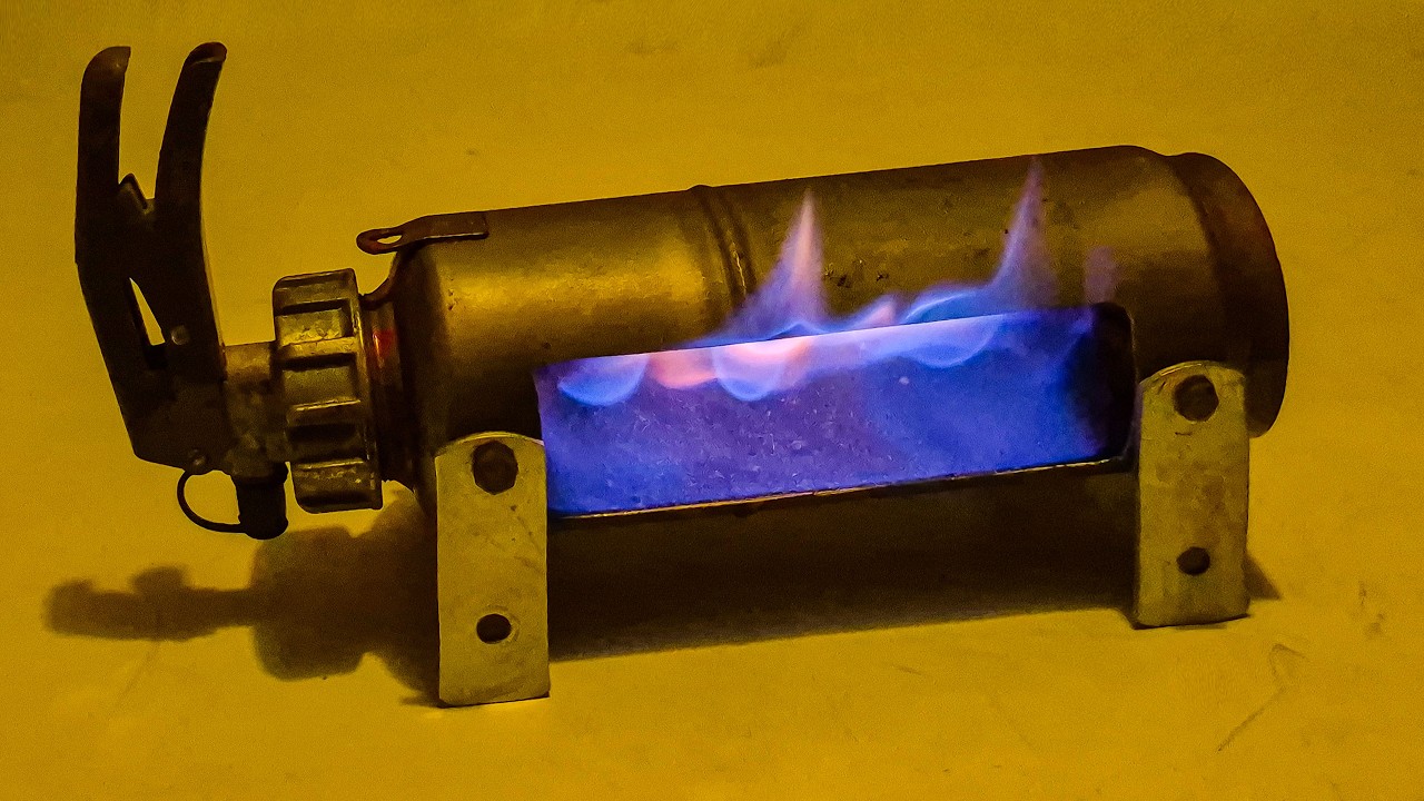 Insane DIY Heater From A Fire Extinguisher! No Electricity Needed – DIY ...