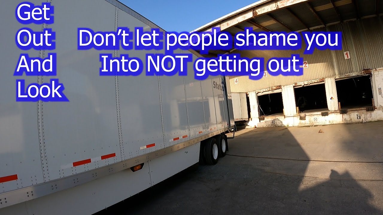 Backing GOAL-get out and look. DON'T feel embarrassed about getting out ...