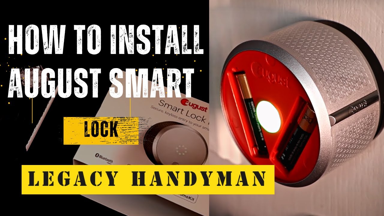 How to install August Smart Lock Pro 3rd Generation - YouTube