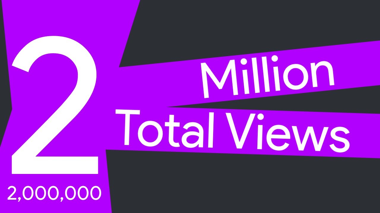Thanks for 2 MILLION views! (Top 10 video's view changes data) - YouTube