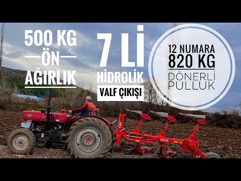 İNGİLİZ MASSEY FERGUSON 135 ÇİFT SÜRME /  820 KG DÖNERLİ ÜNLÜ PULLUK / 7 HİDROLİK VALF ÇIKIŞLI
