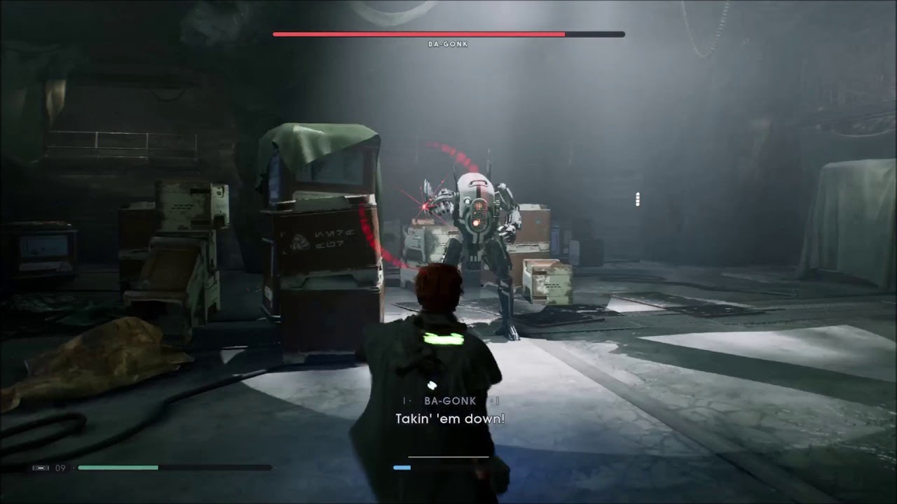 Star Wars Jedi Fallen Ba Gonk And The Droid Hunter Encounter - YouTube