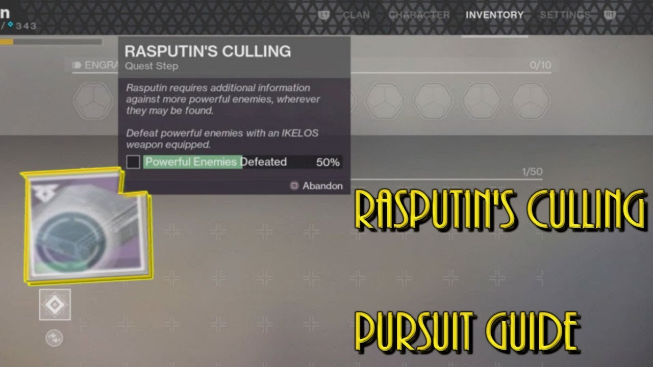 Destiny 2: WARMIND Rasputin's Culling Pursuit Guide! - YouTube